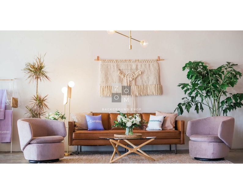 Zoom Backgrounds Boho Home Pack II 5 Backdrop Images for Online Zoom ...