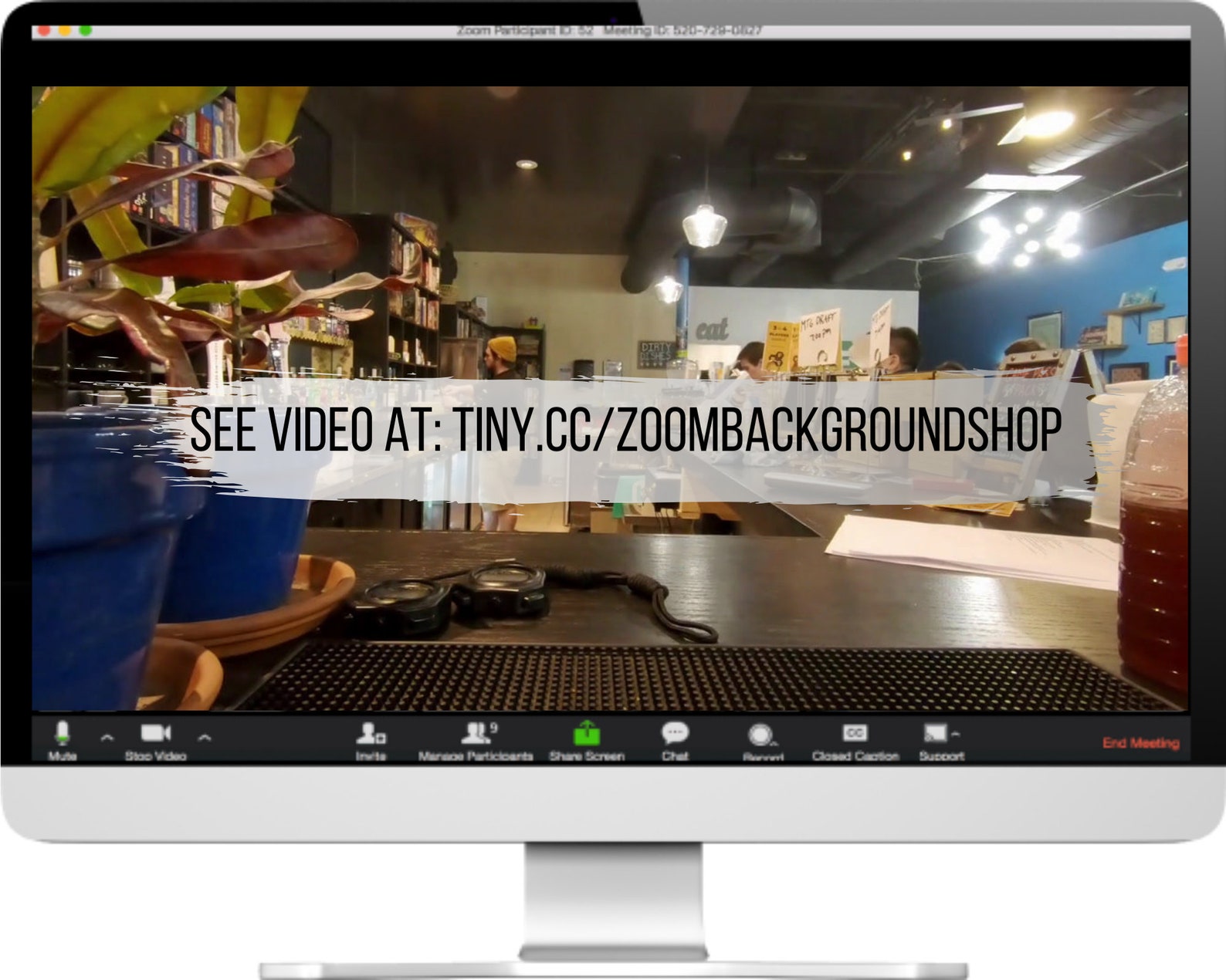Zoom Cafe Video Background I – High-quality Virtual Background for ...