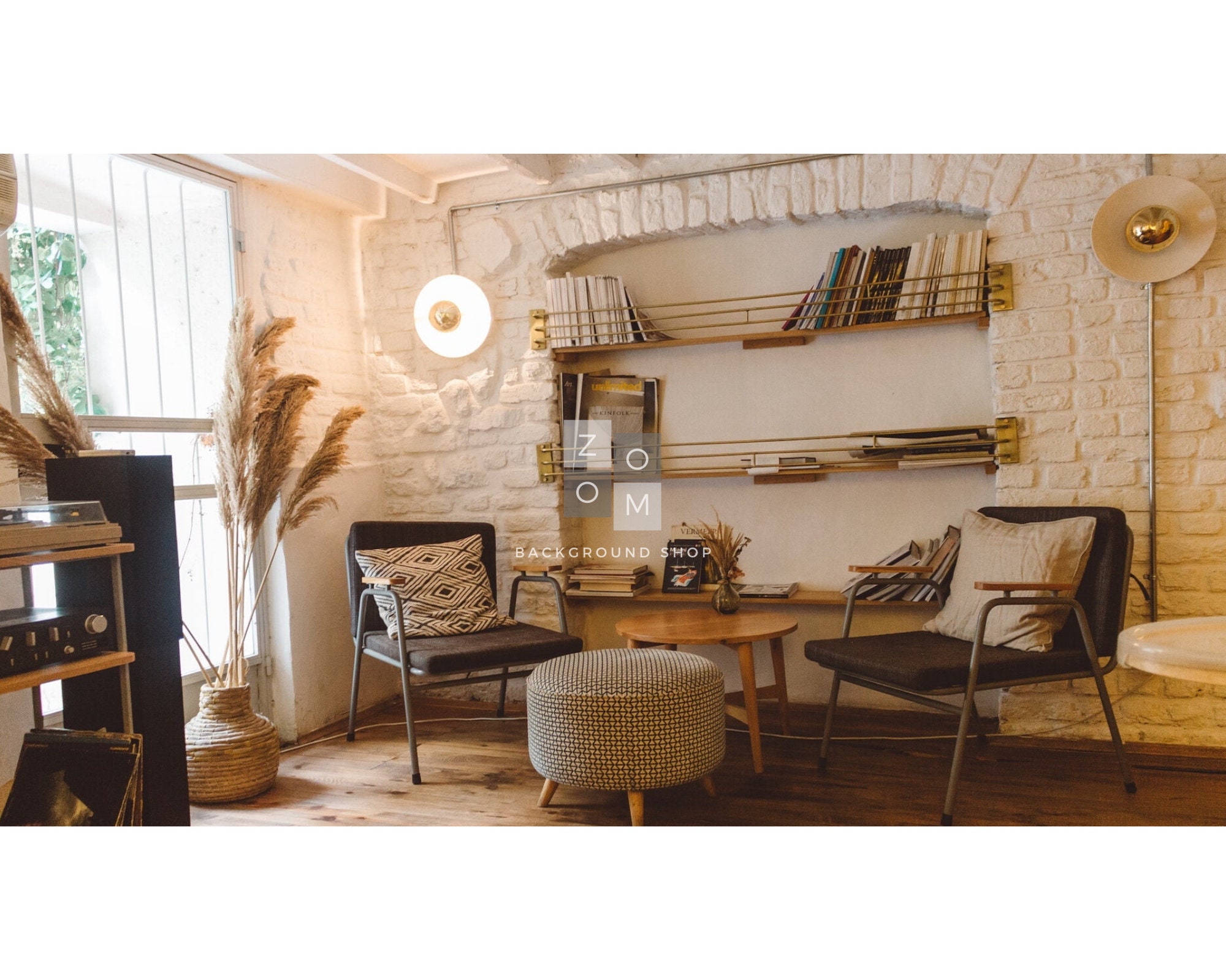 Zoom Backgrounds – Rustic Home Pack II – 5 Backdrop Images for Online ...