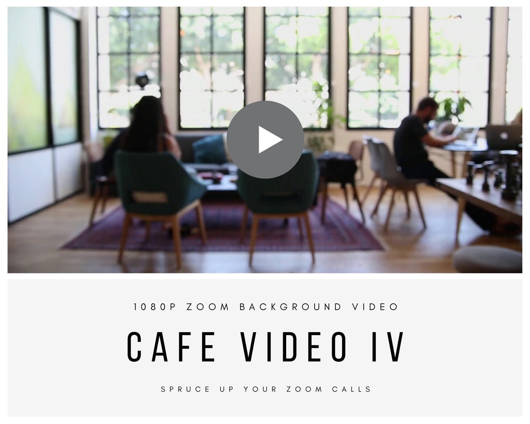 Zoom Cafe Video Background IV – High-quality Virtual Background for ...