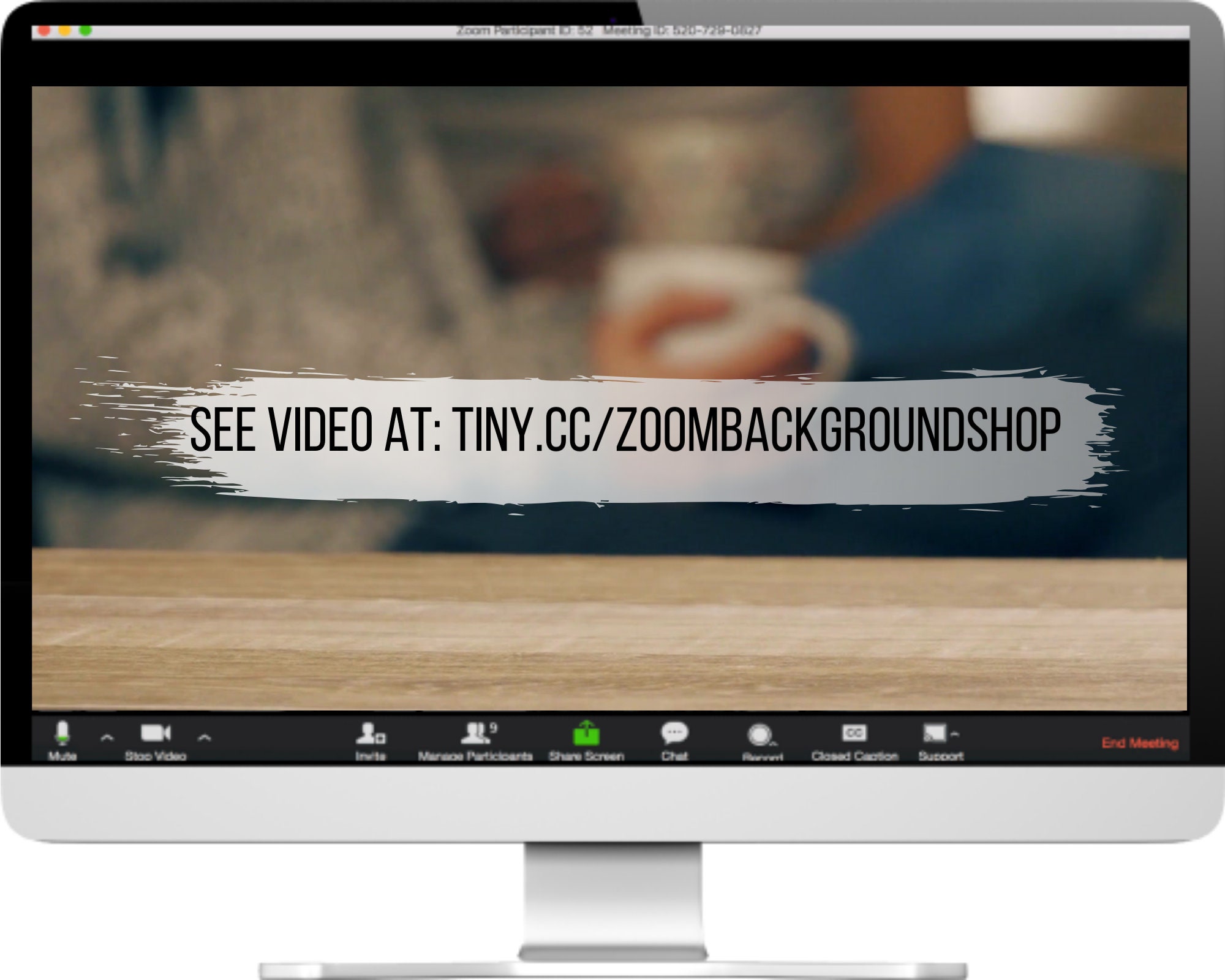 Zoom Coffee Video Background I – High-quality Virtual Background for ...