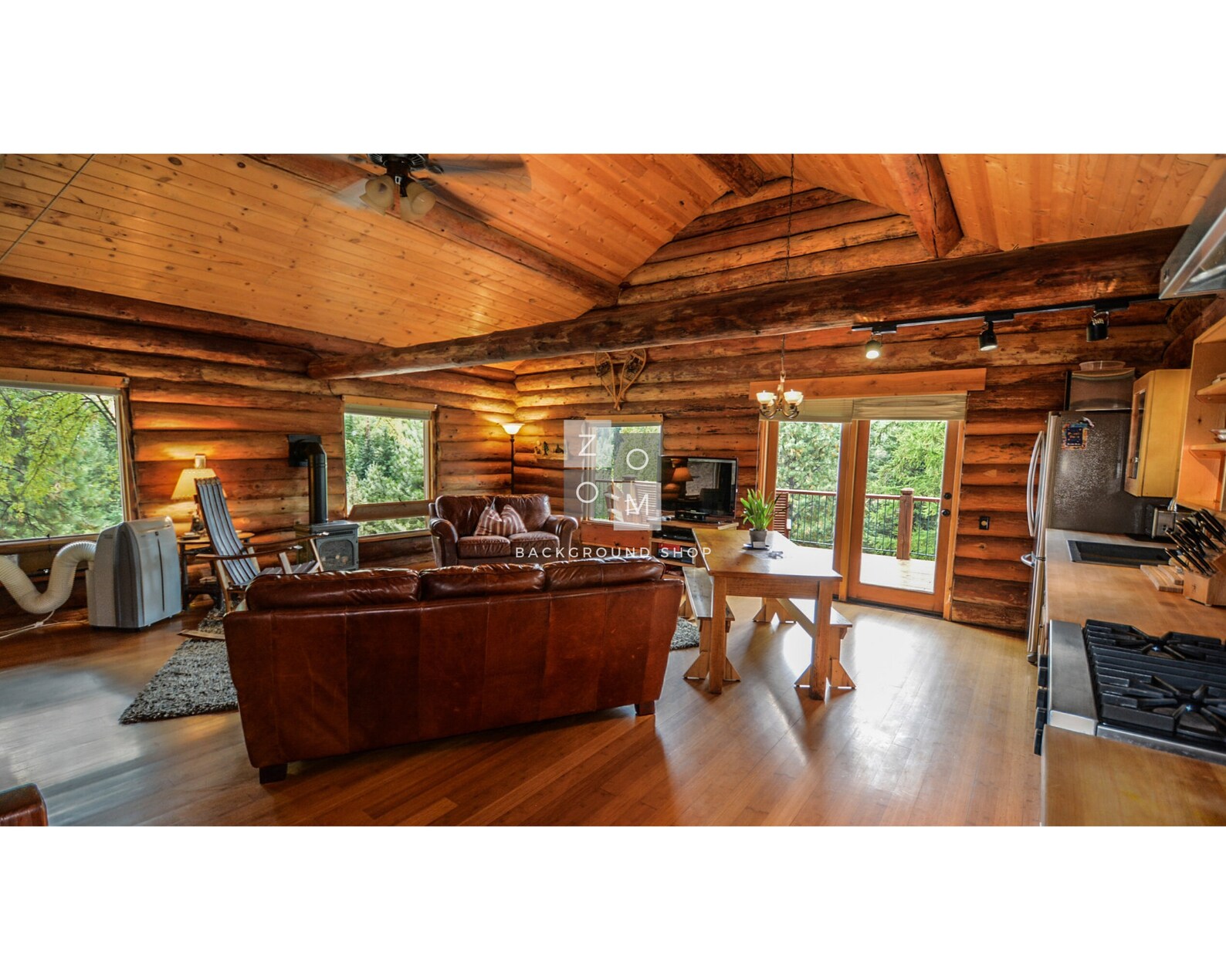 Zoom Backgrounds – Rustic Home Pack II – 5 Backdrop Images for Online ...