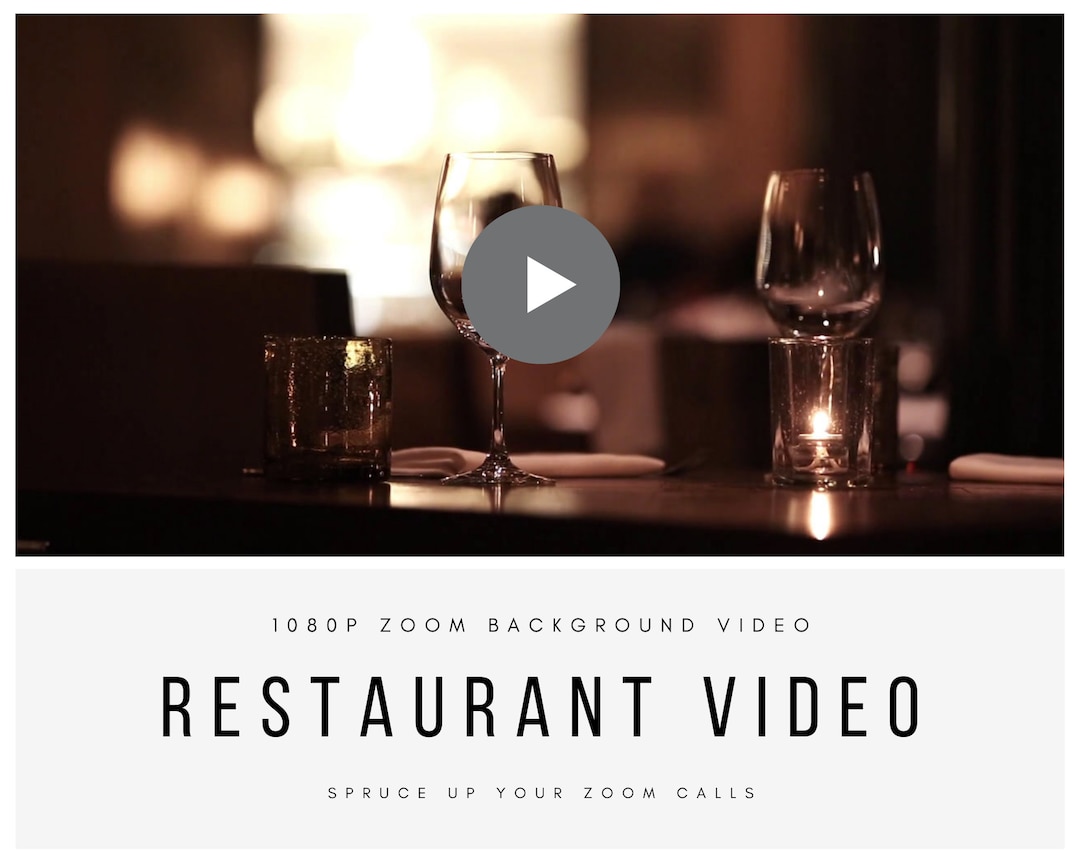 Zoom Restaurant Video Background – High-quality Virtual Background for ...