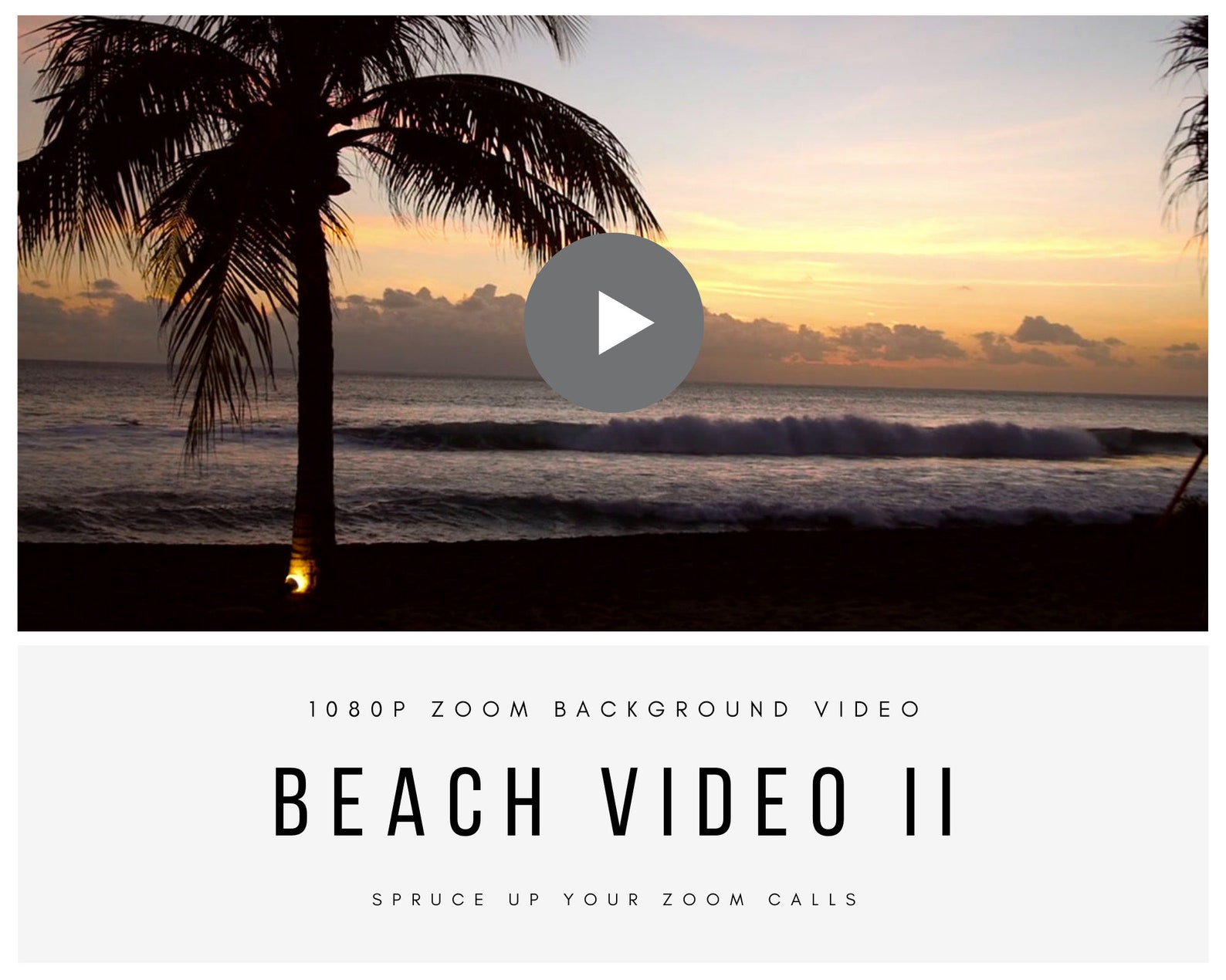 Zoom Beach Video Background II – High-quality Virtual Background for ...