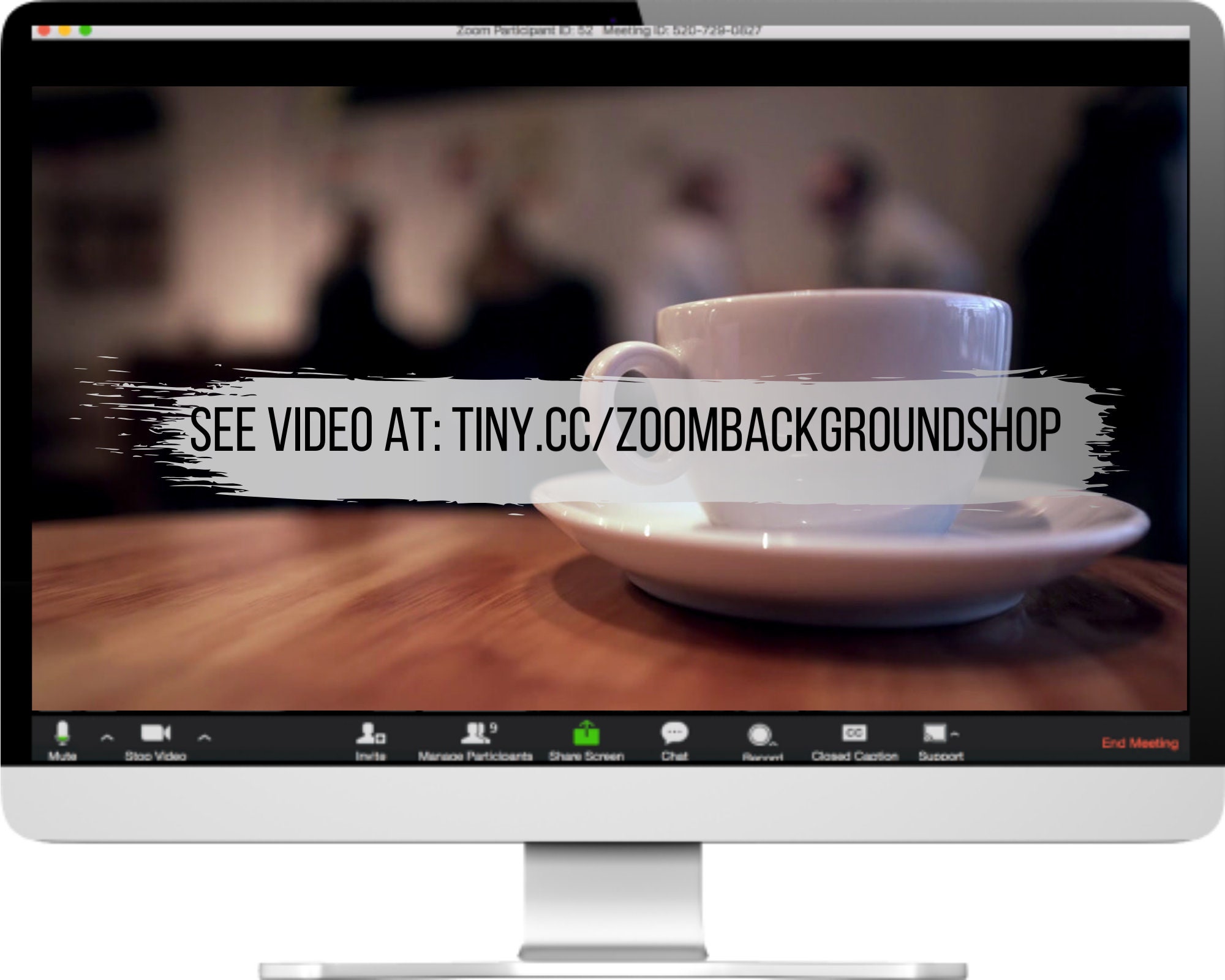 Zoom Coffee Video Background II – High-quality Virtual Background for ...
