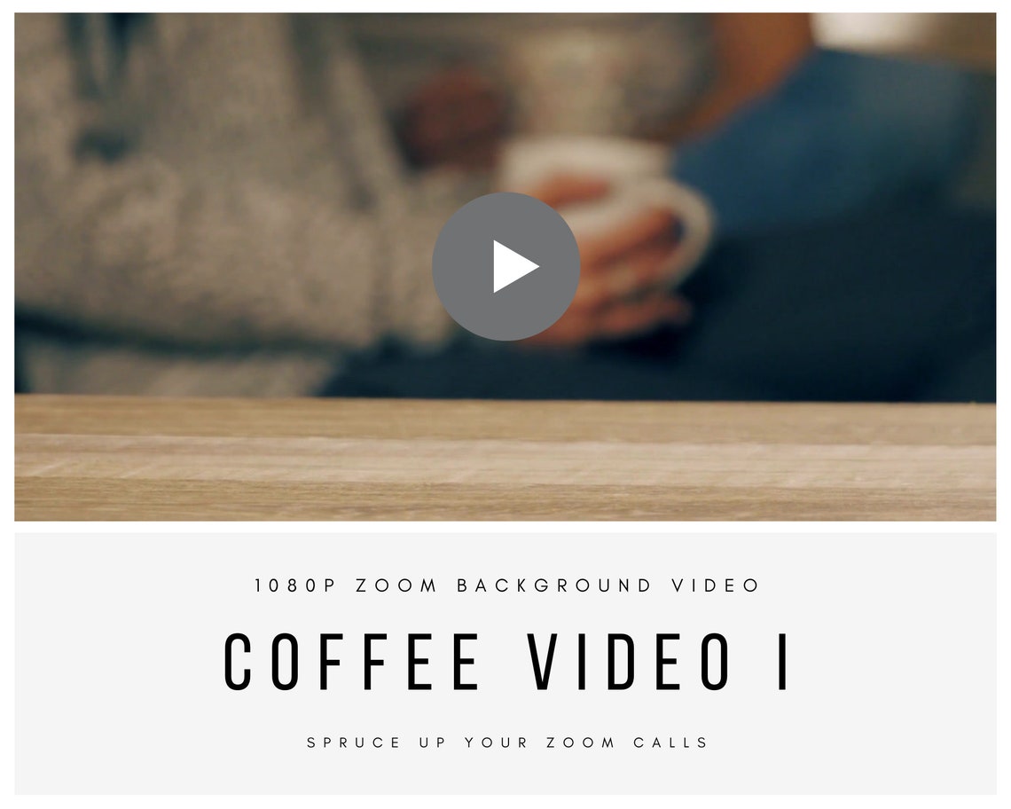 Zoom Coffee Video Background I – High-quality Virtual Background for ...