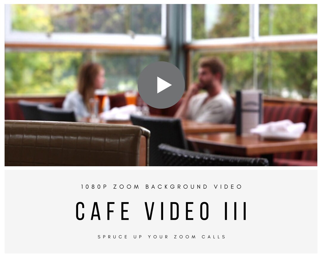 Zoom Cafe Video Background III – High-quality Virtual Background for ...