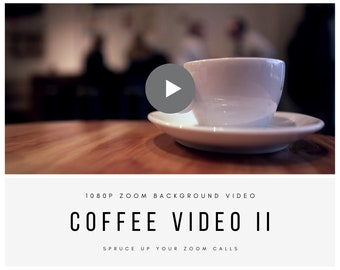 Zoom Coffee Video Background I High-Quality Virtual | Etsy
