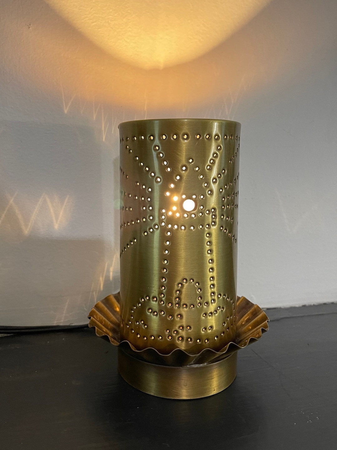 Vintage Brass Tin Can Lighthouse Beach Night Light - Etsy