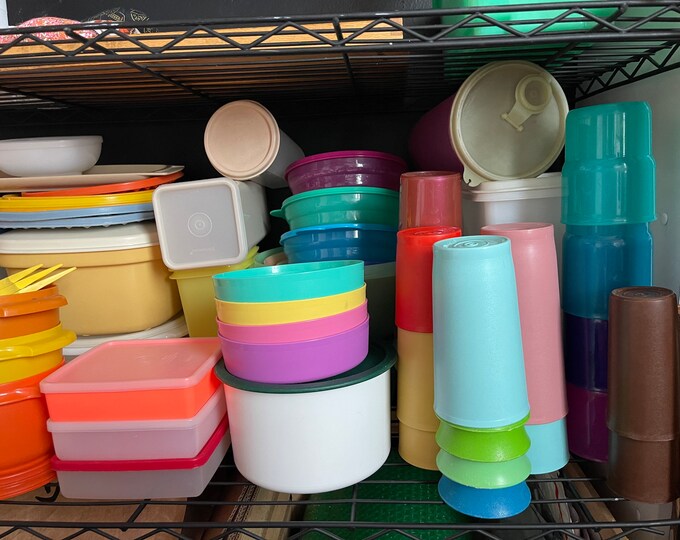 Tupperware MYSTERY BOX; Vintage & New Tupperware Plastic Kitchen ...