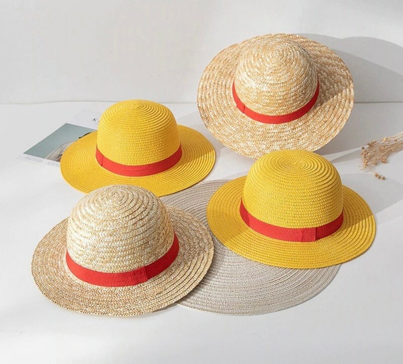 One Piece Monkey D. Luffy Straw Hat Anime Hat Cosplay Accessories Hat ...