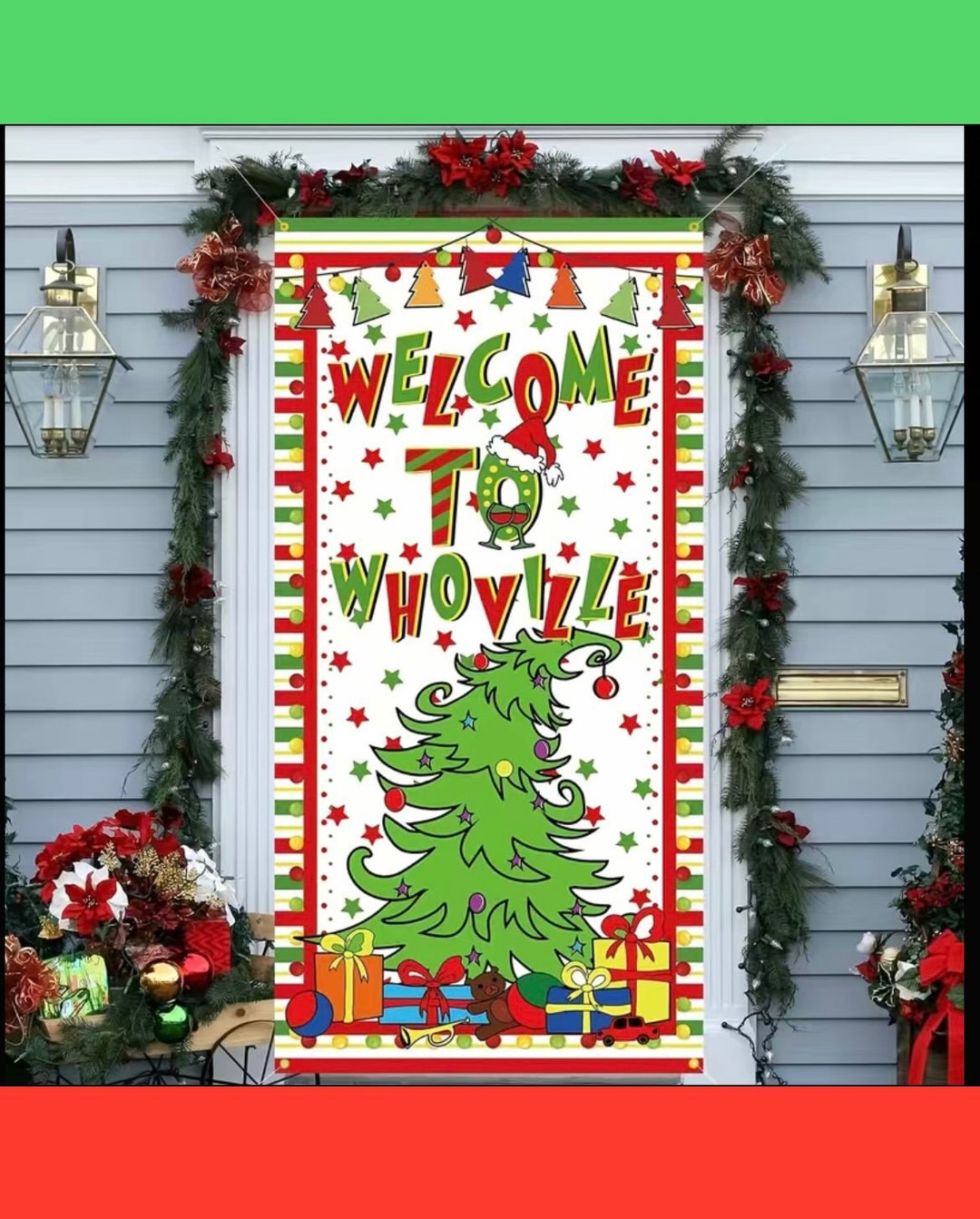 Welcome to Whoville Sign, Grinchmas Banner, Grinch Christmas ...