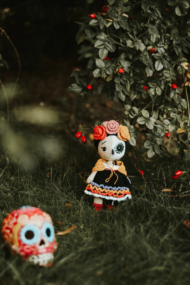 La Catrina Día de Muertos Patrón de crochet PDF Alemán - Etsy México