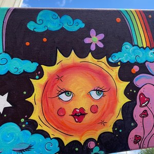 Trippy Sun Art - Etsy
