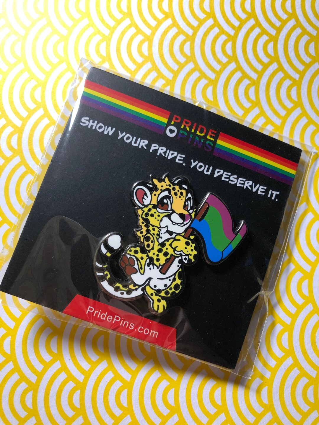 LGBT Cheetah #618 (polysexual Pride Flag) Fursona Pin (C Grade) - Etsy