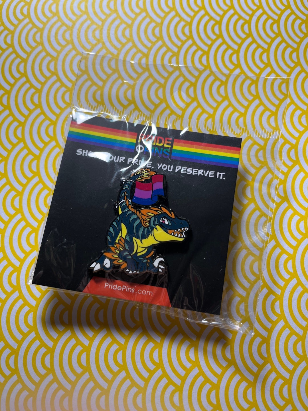 LGBT Raptor 640 bisexual Pride Flag Fursona Pin - Etsy