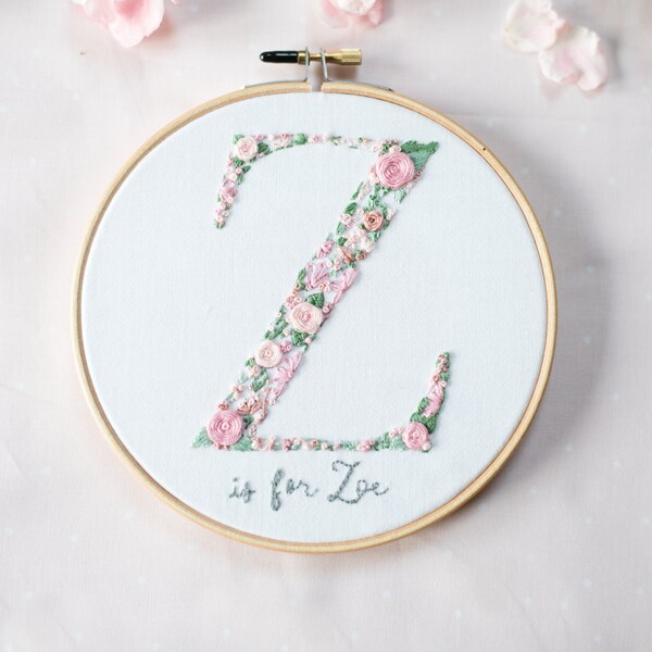 Letter Embroidery Pattern - Etsy