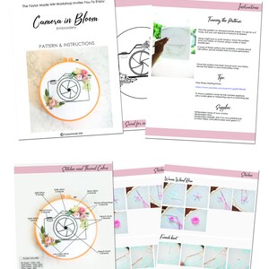 Camera Embroidery Pattern / Beginner Embroidery Pattern/ Hand ...