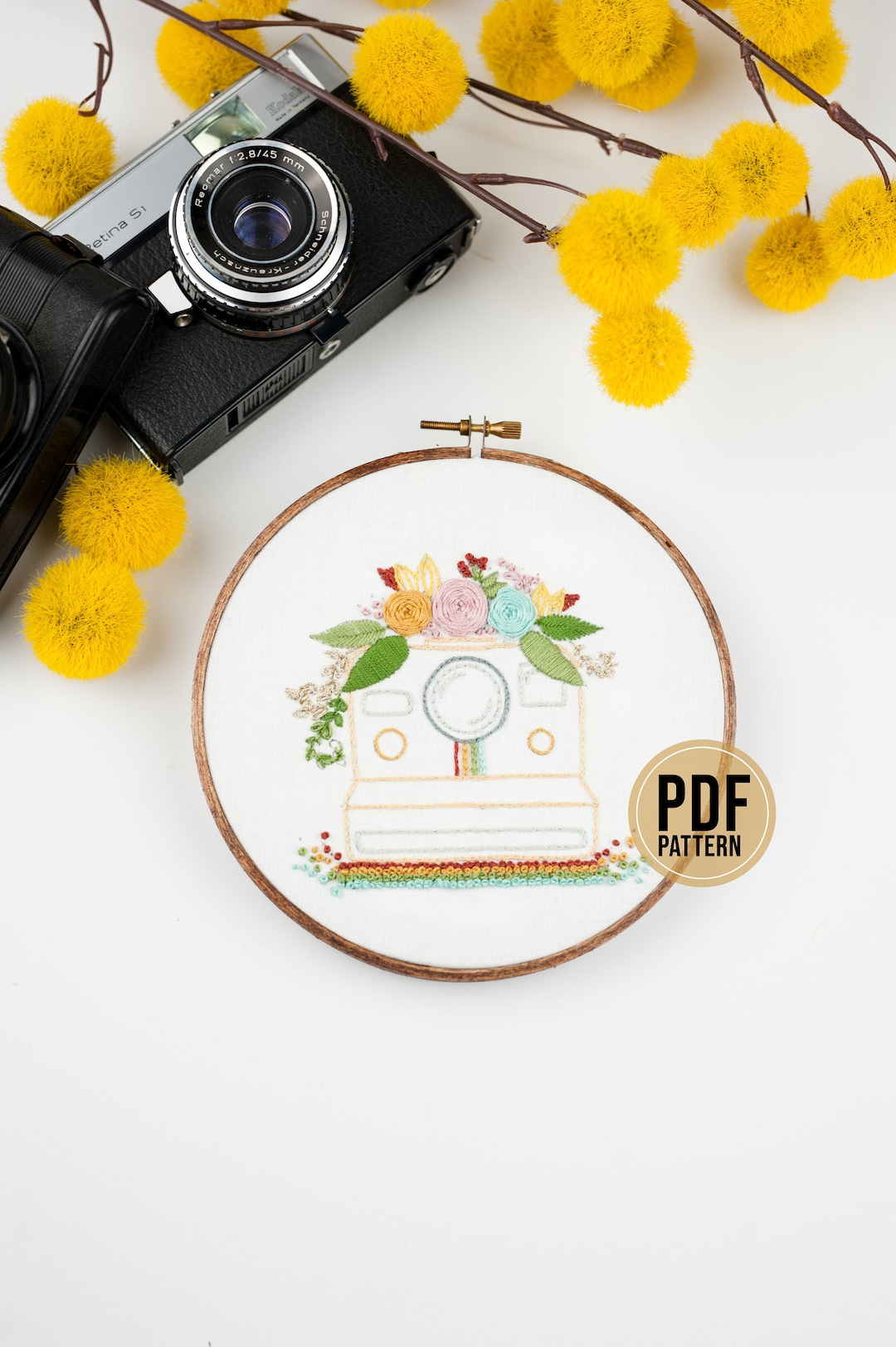 Embroidery Pattern / Camera Embroidery Pattern / Needlepoint Pattern ...