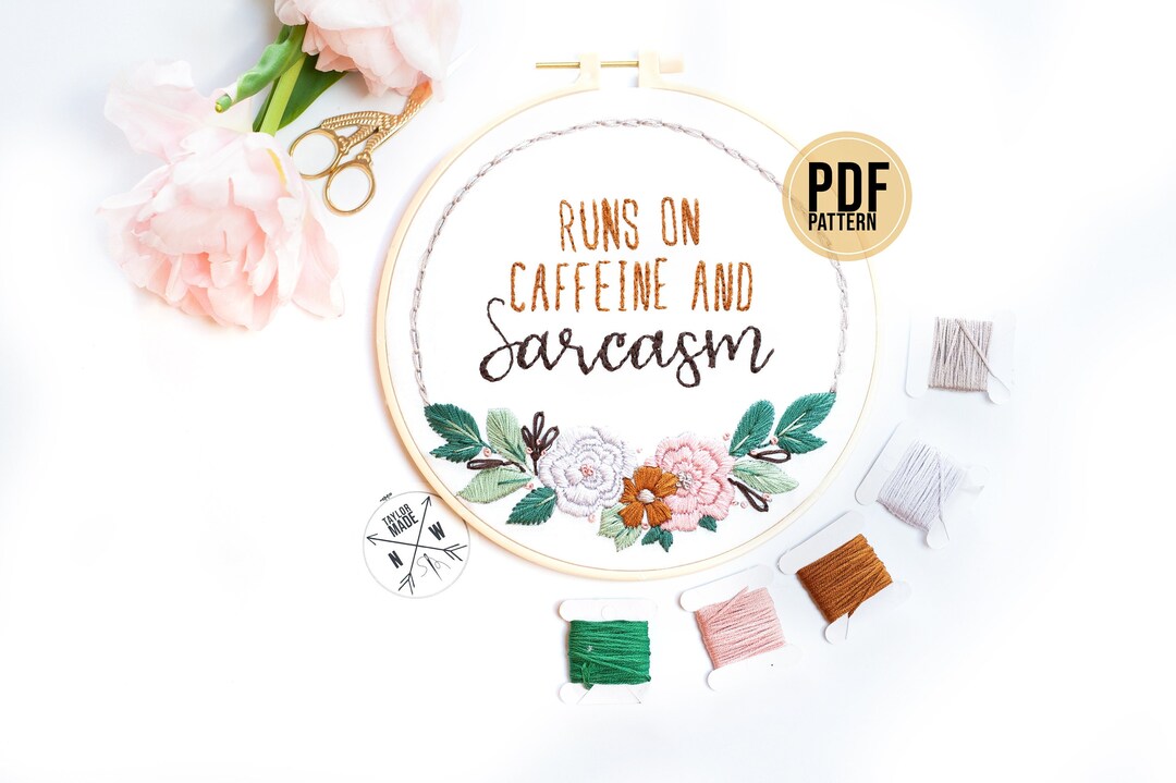 Beginner Embroidery Pattern / Funny Embroidery PDF / Hand Embroidery ...