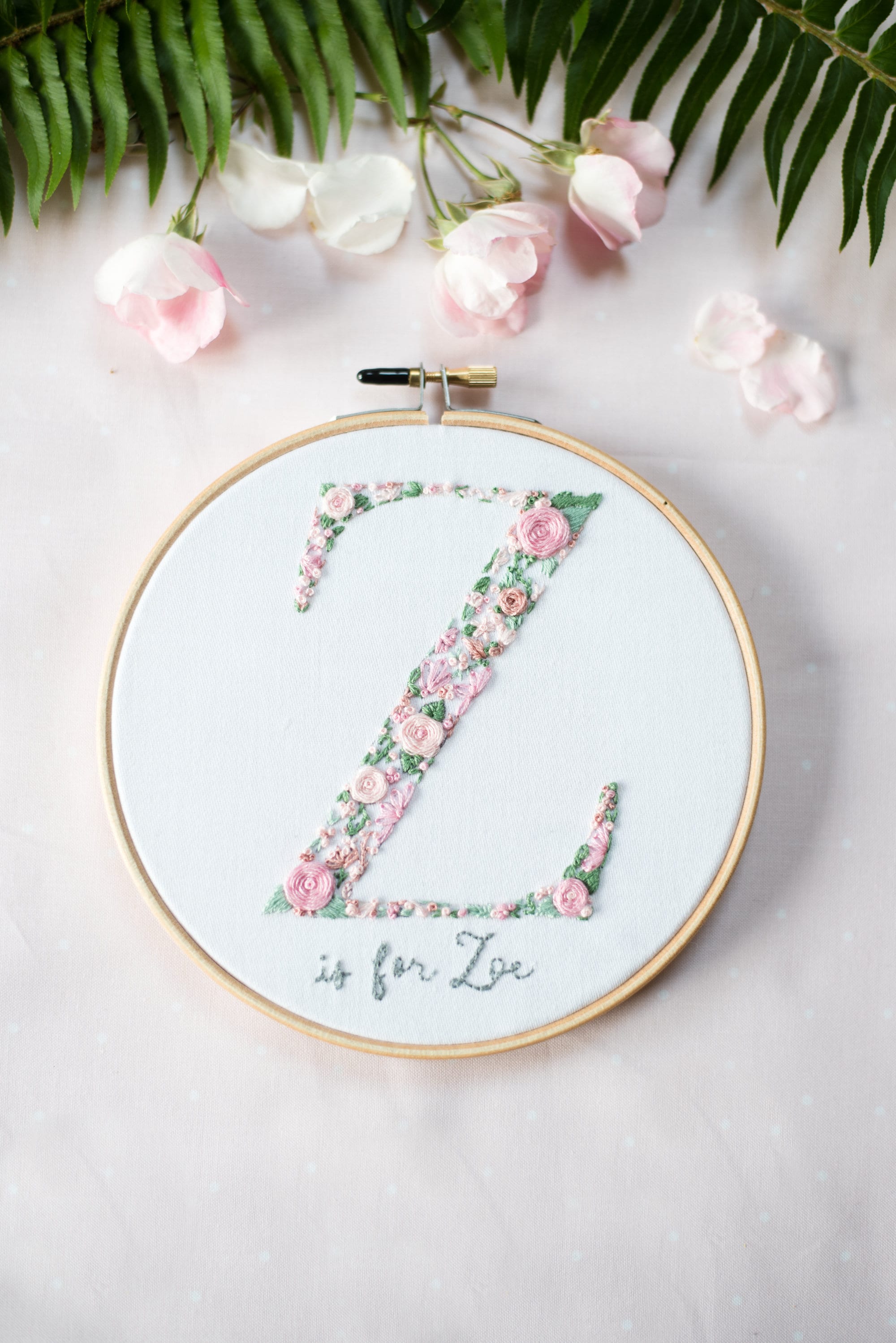 Letter Embroidery Pattern / Z Initial Embroidery Pattern / - Etsy