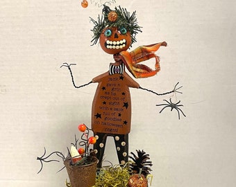 Halloween mr. Wilson Pumpkin Man Sculpture, Fall, All Nights Eve ...