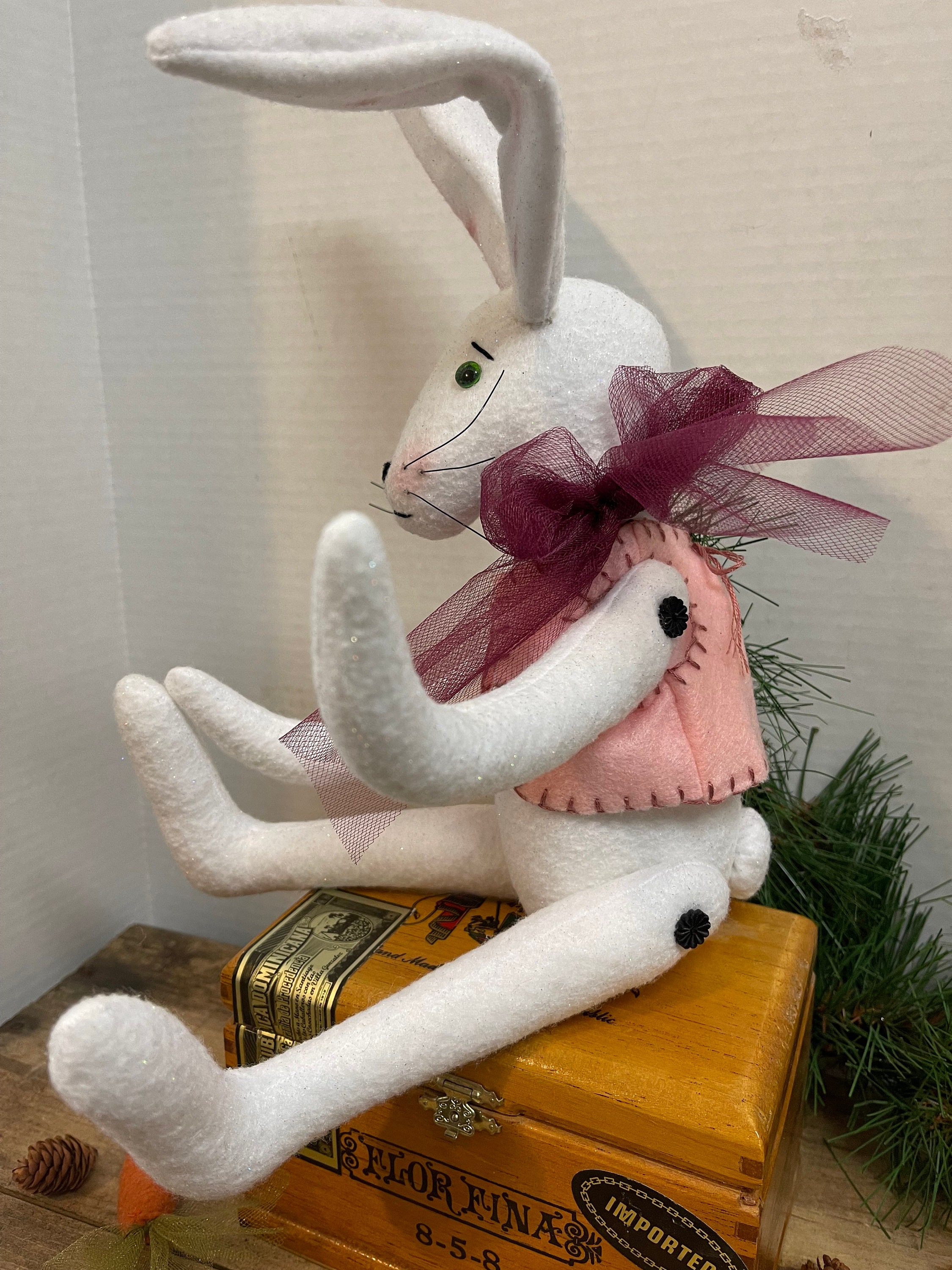 Riley Bunny Rabbit, Stuffed Animal Doll, Easter, Decor, Gift - Etsy