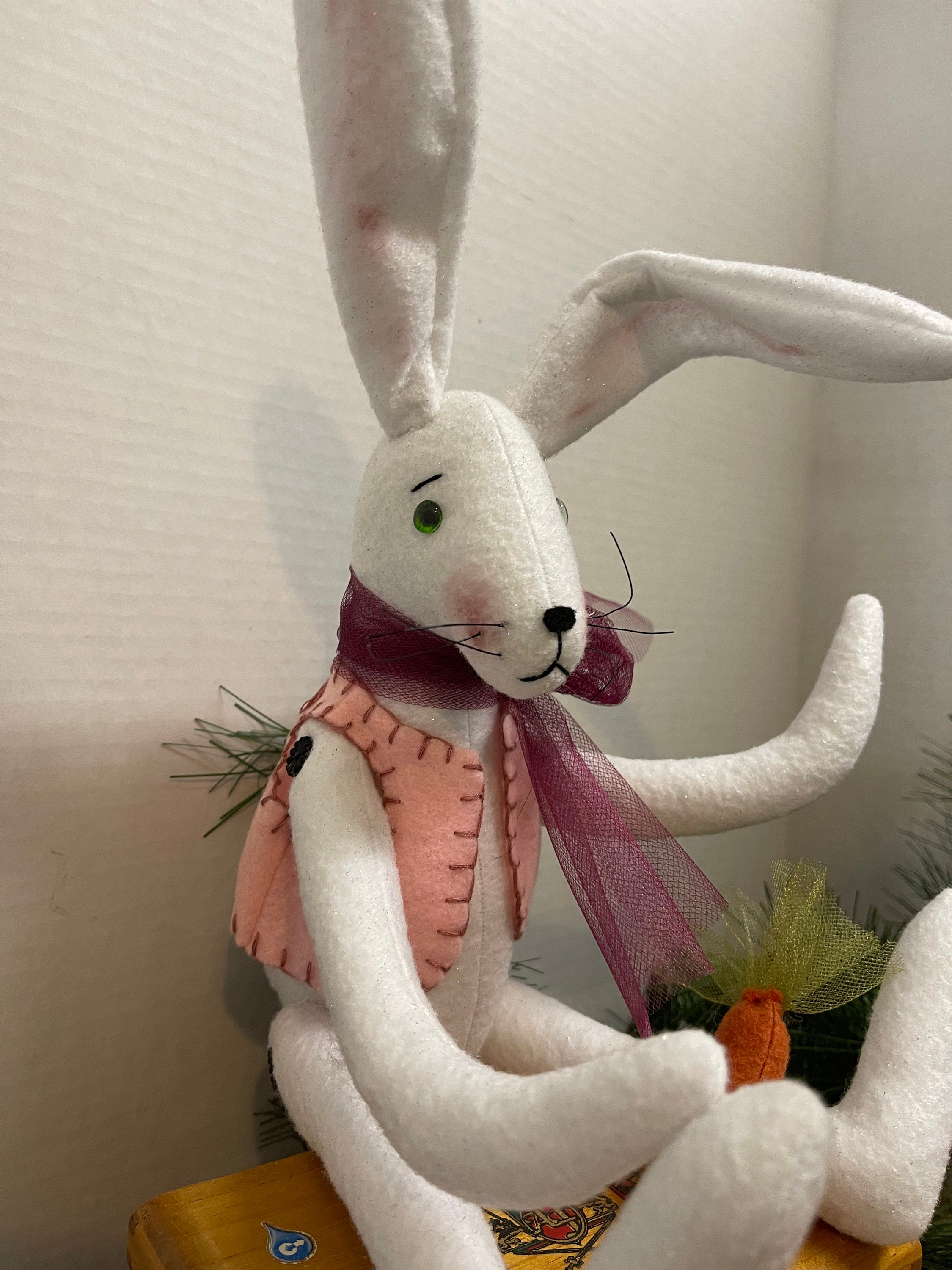 Riley Bunny Rabbit, Stuffed Animal Doll, Easter, Decor, Gift - Etsy