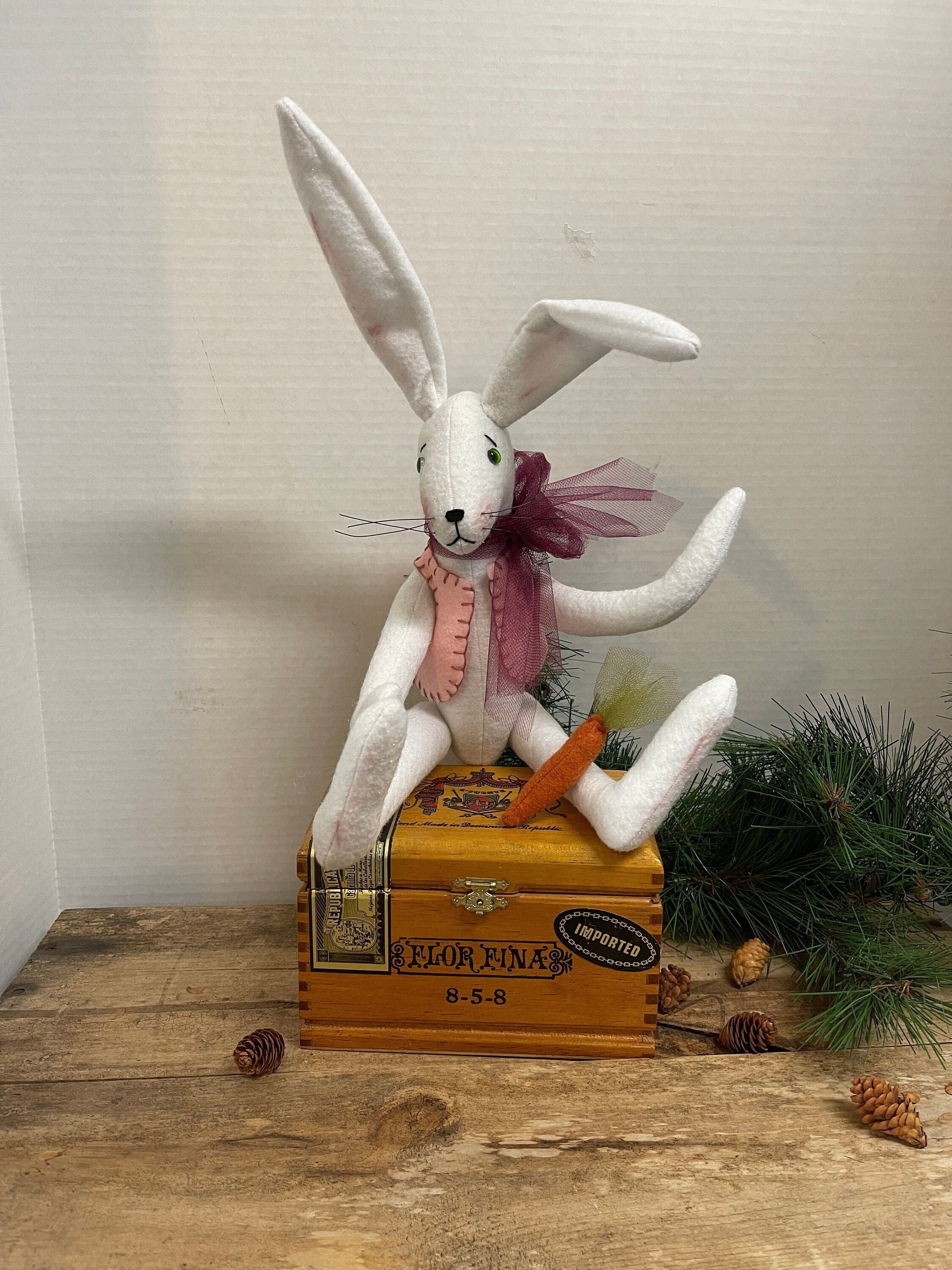 Riley Bunny Rabbit, Stuffed Animal Doll, Easter, Decor, Gift - Etsy