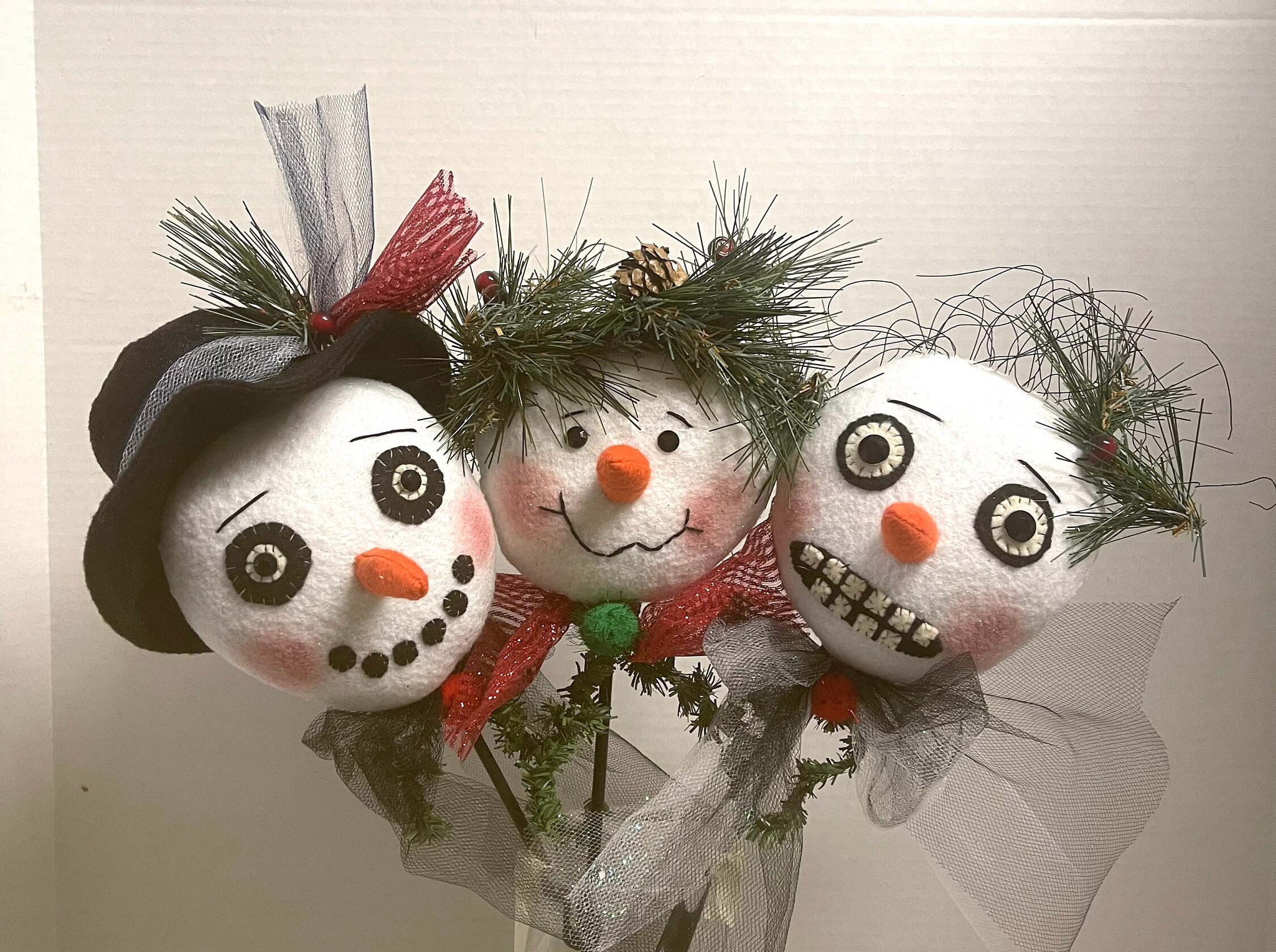 Silly Snowmen Friends on a Poke Stick Epattern /winter /christmas ...