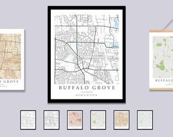 Street Map of Buffalo Print - Etsy