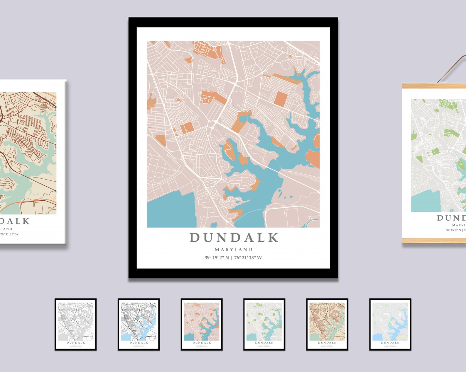 Dundalk MD City Map Print Dundalk Street Map Poster Dundalk - Etsy