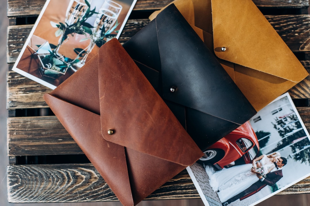 Leather Envelope,leather Photo Envelope for 4 X 6 Inches 1015 Sm Prints ...