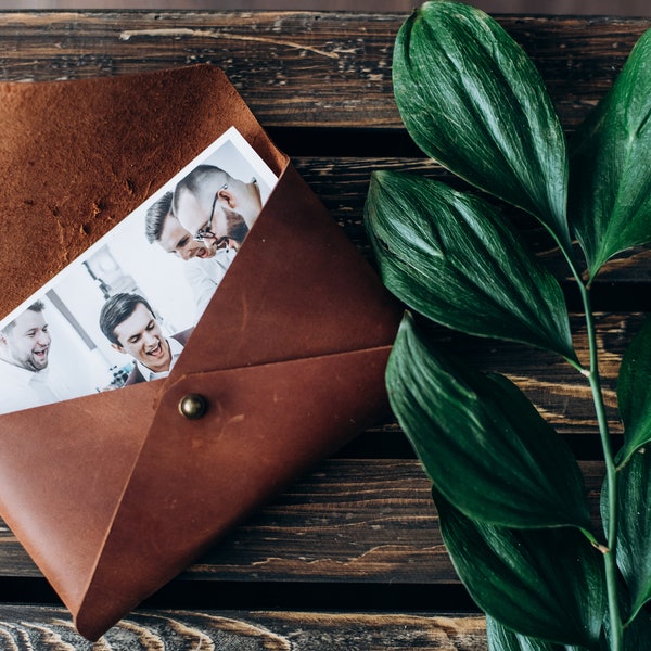 Leather Envelope - Etsy