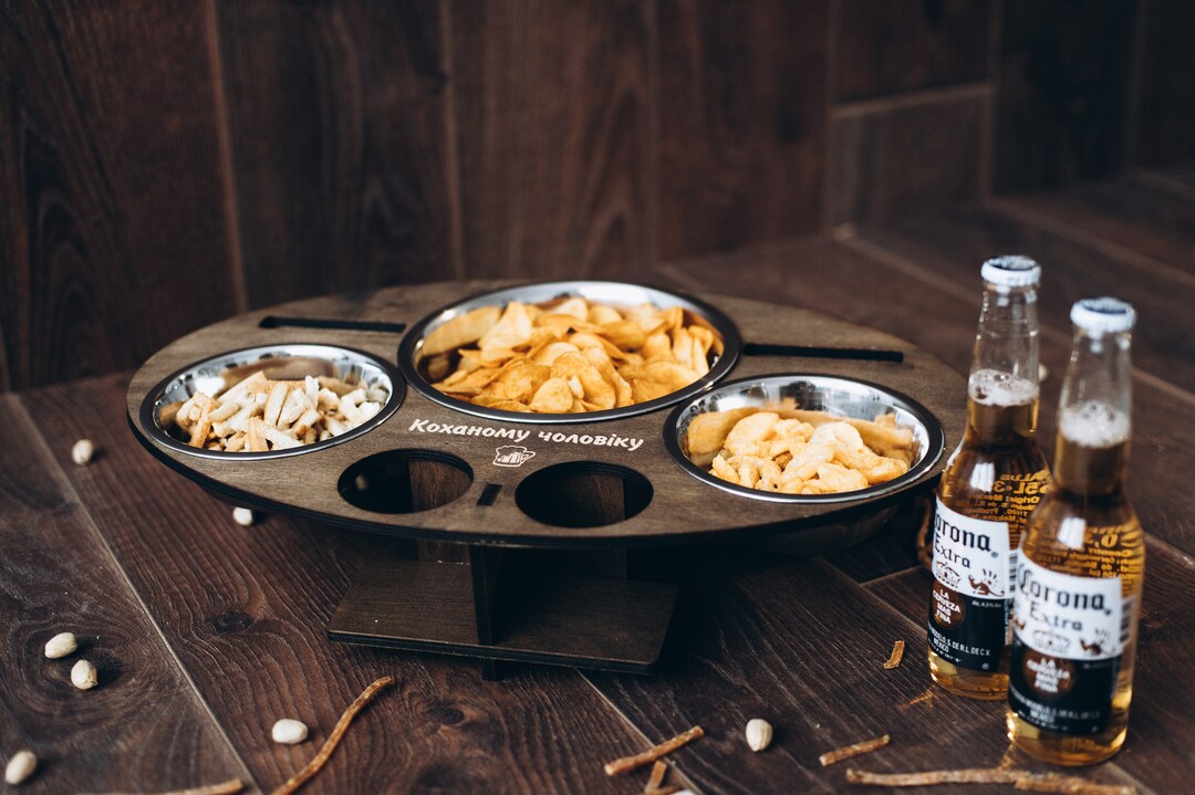Personalized Beer & Snack Table: Plywood Beer Lover Gift - Etsy