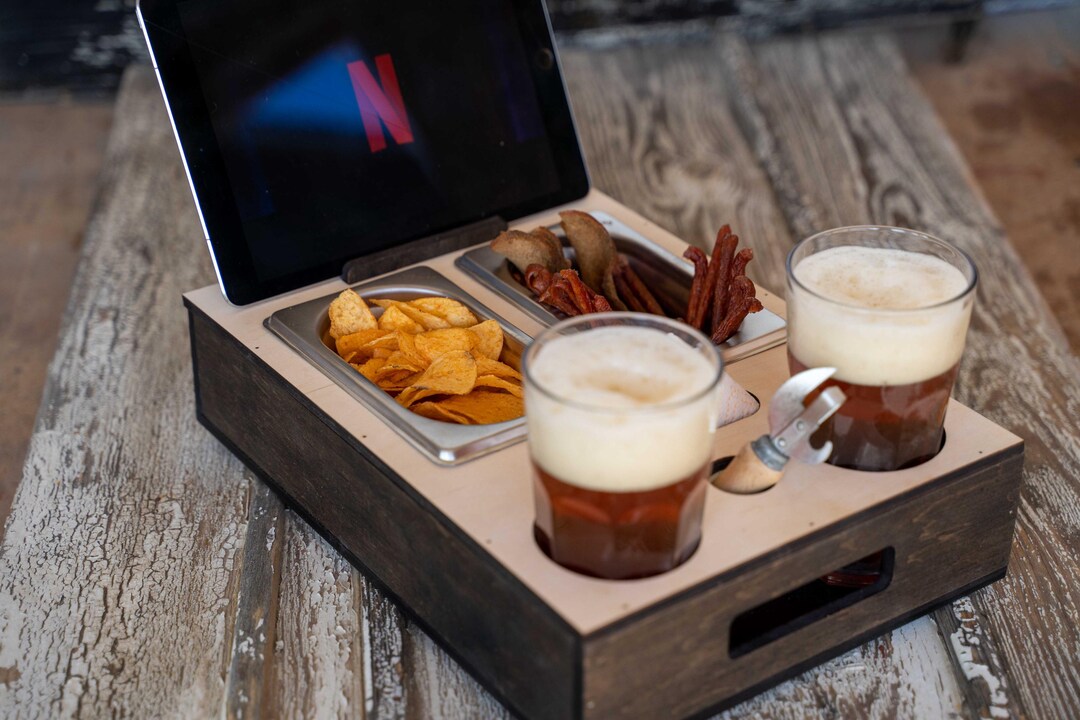 Snack Bar for a Cozy Evening on the Sofa With Chips, Snacks and Drinks ...