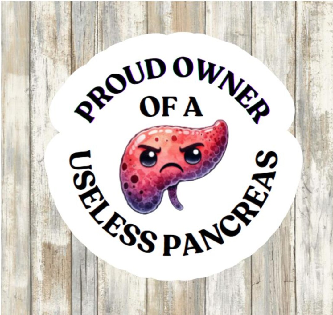 Funny Diabetic Vinyl Sticker, Sarcastic Sticker, Laptop Sticker, Quirky ...