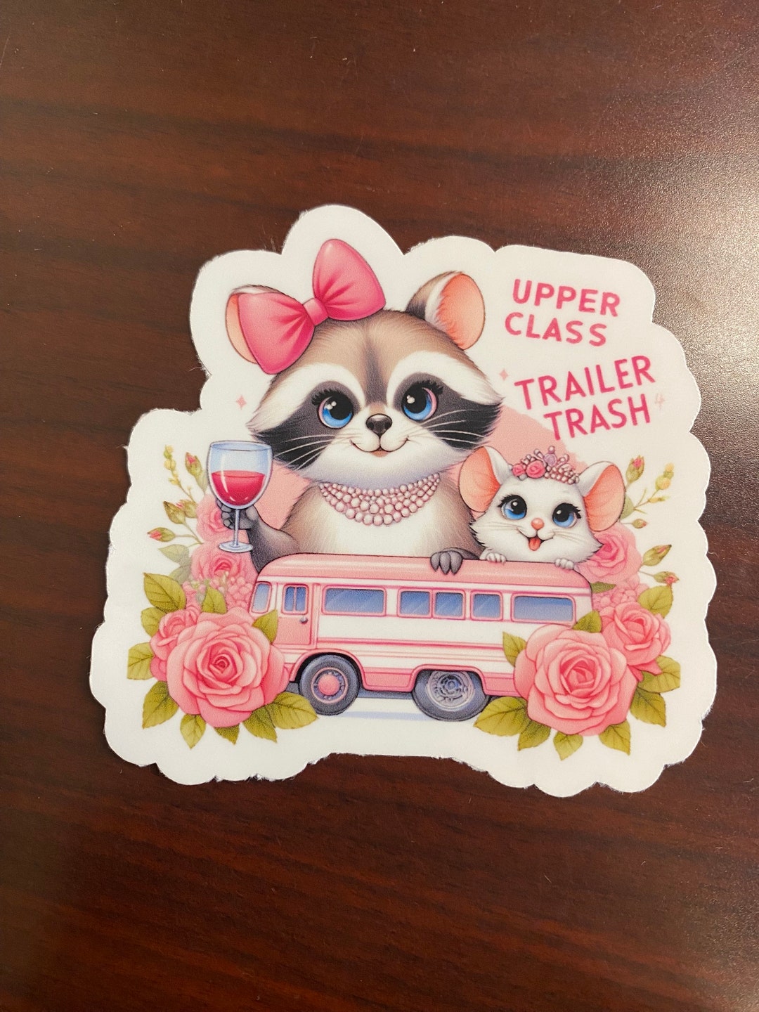 Upper Class Trailer Trash Vinyl Sticker / Funny Sticker / Sarcastic ...