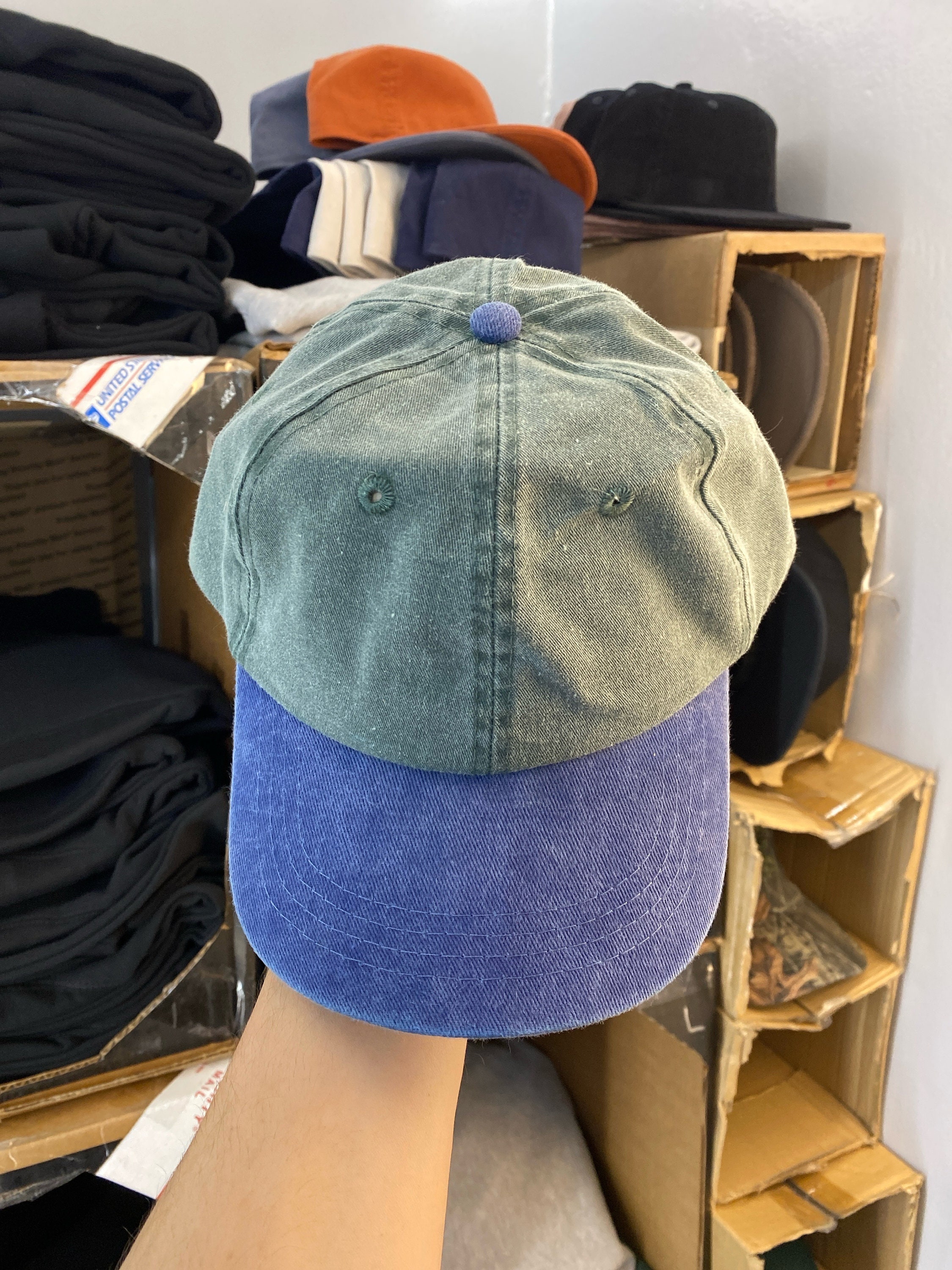 Trendy Two Tone Dad Hat W/ Custom Text - Personalized Cap - Embroidery ...