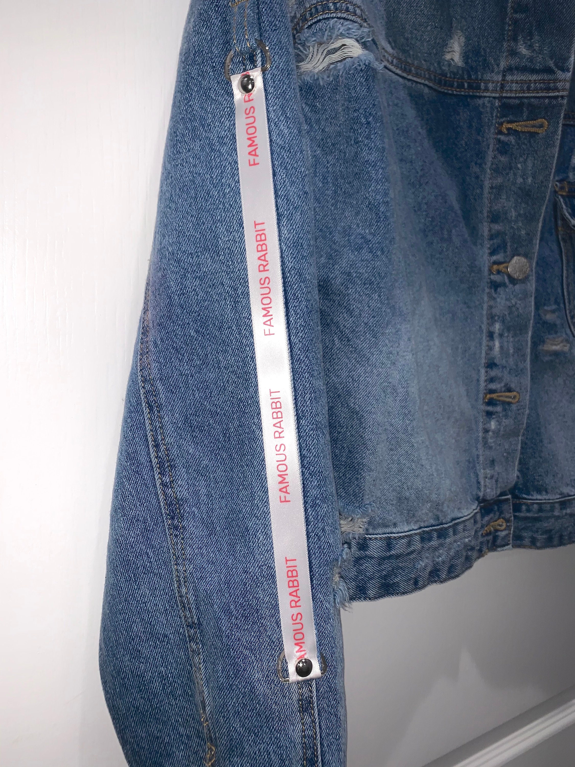 Hand Painted Denim Jacket "fun People", Custom Denim Jacket, Artwork ...