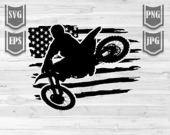 Dirt bike svg | Etsy