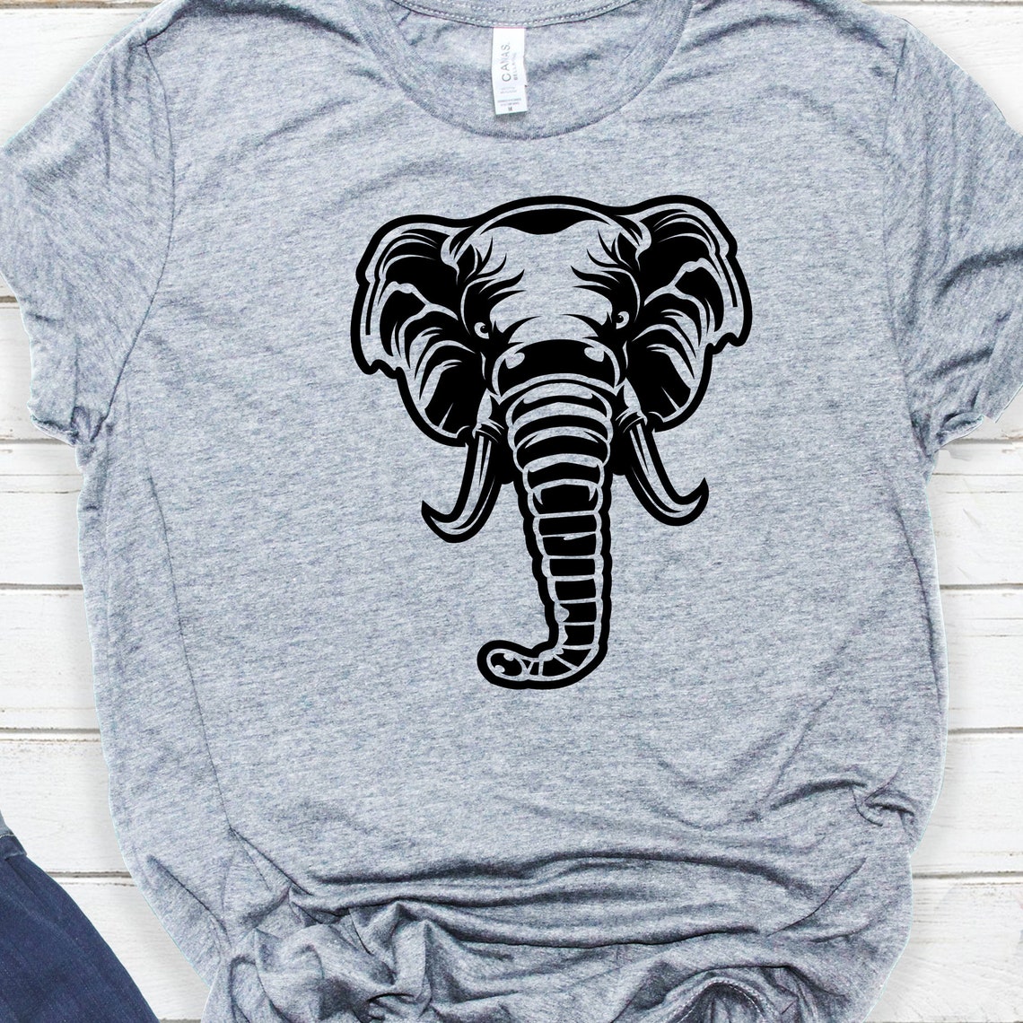 Elephant Clipart Svg Safari Animal Cut File Jungle Wild - Etsy