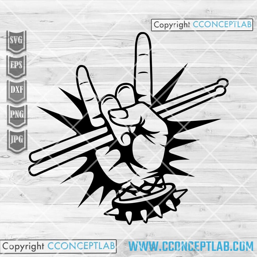 Drummer Svg | Rock N Roll Svg | Rockers Clipart | Rockstar Dad Shirt ...