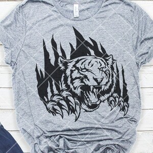 Wild Tiger Svg | Wild Tiger Clipart | Wild Tiger Cutfile | Wild Tiger ...