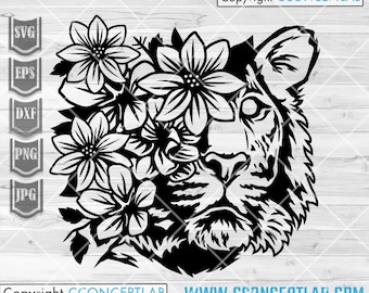 Tiger Head Svg Roar Clipart Wild Animal Cutfile Zoo Crew Shirt Png ...