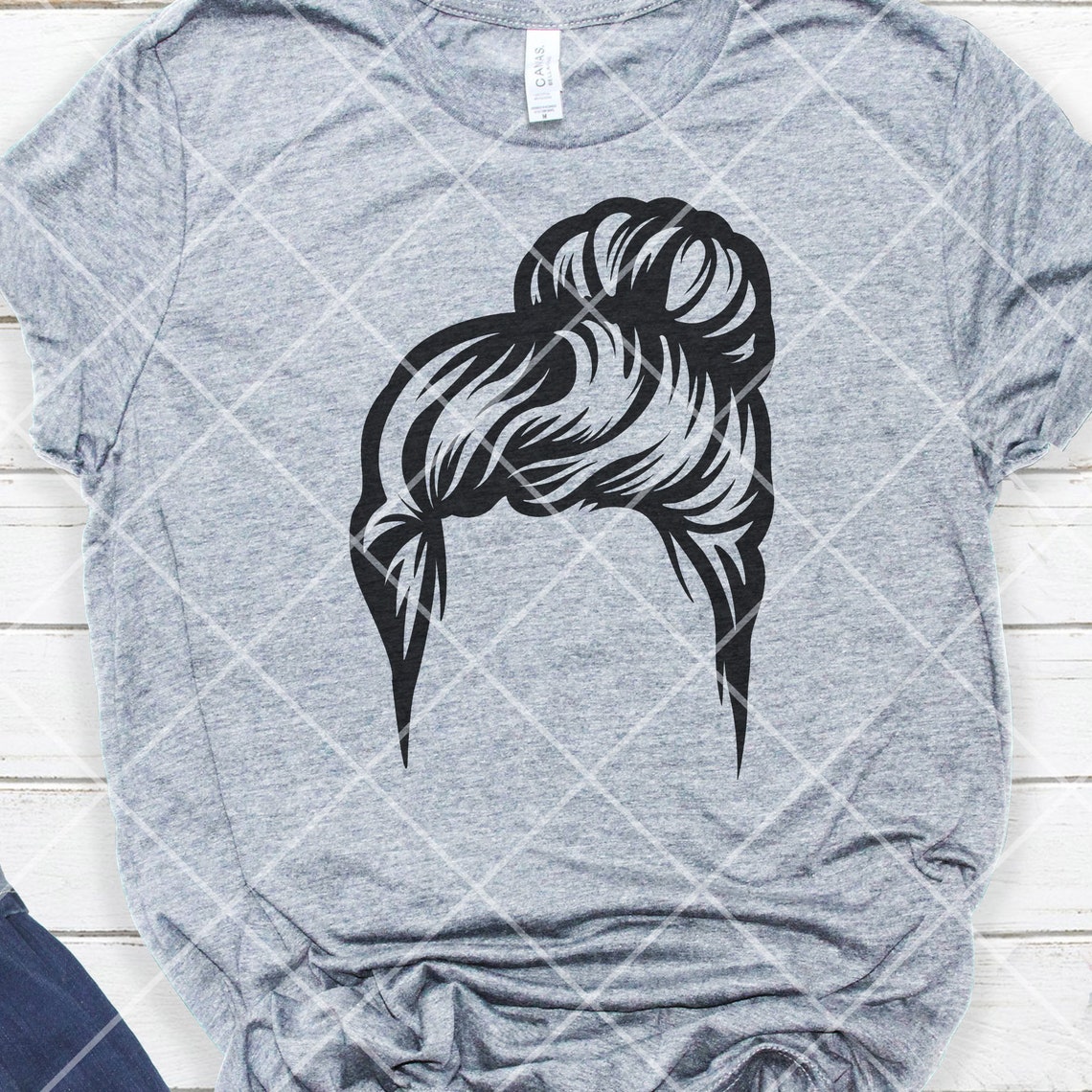 85% OFF 8 Bun Hair SVG Bundle Designs Messy Bun Mom Clipart | Etsy