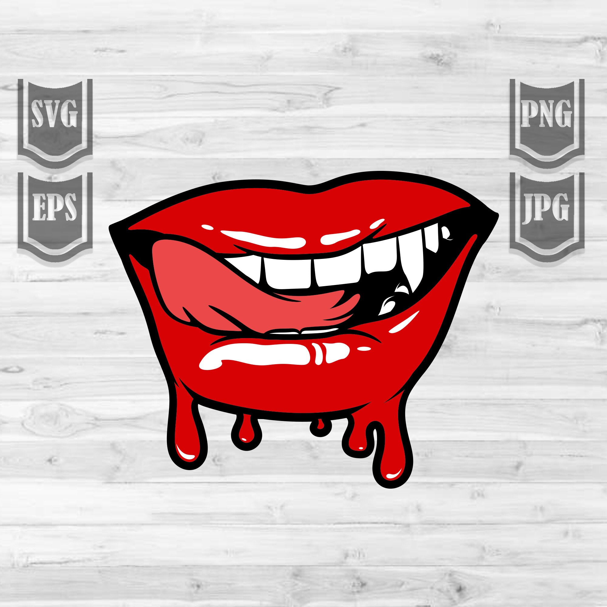Sexy Lips Svg Pouty Red Lip Clipart Kissable Lippies Etsy
