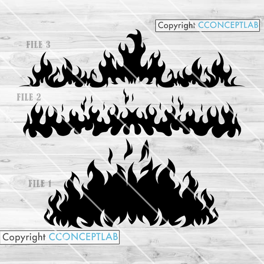 3 Fire Clipart || Flames Svg || Fire Svg || Fire Flames Svg || Fire Cut ...