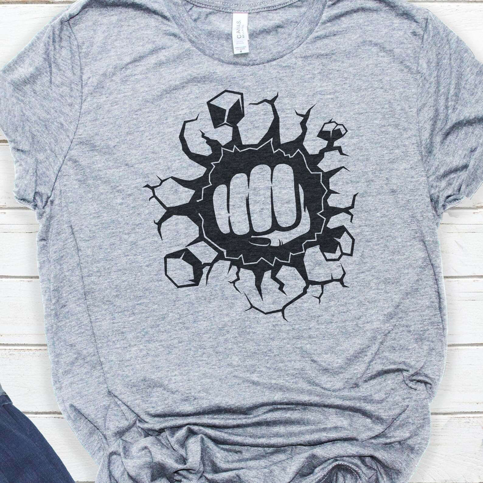 4 Versions Smash Punch Wall Bundle Svg | Skeleton Fist Clipart | Wall ...