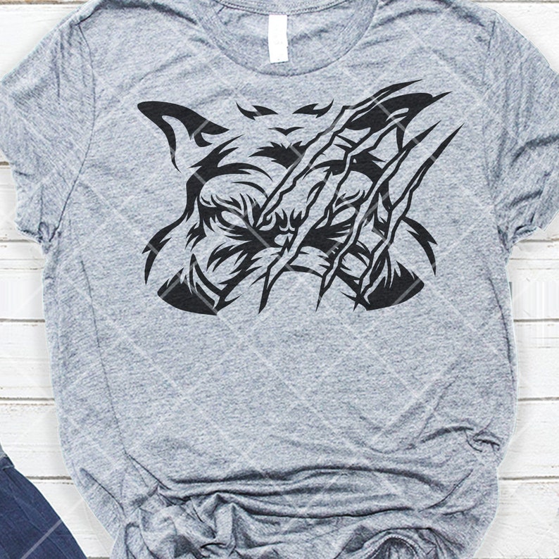 Boar Scratch Svg Wild Forest Pig Clipart Big Claws Stencil - Etsy